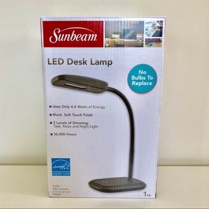 Sunbeam | Accents | Sunbeam Black Led Flexible Desk Lamp Touch Light ...